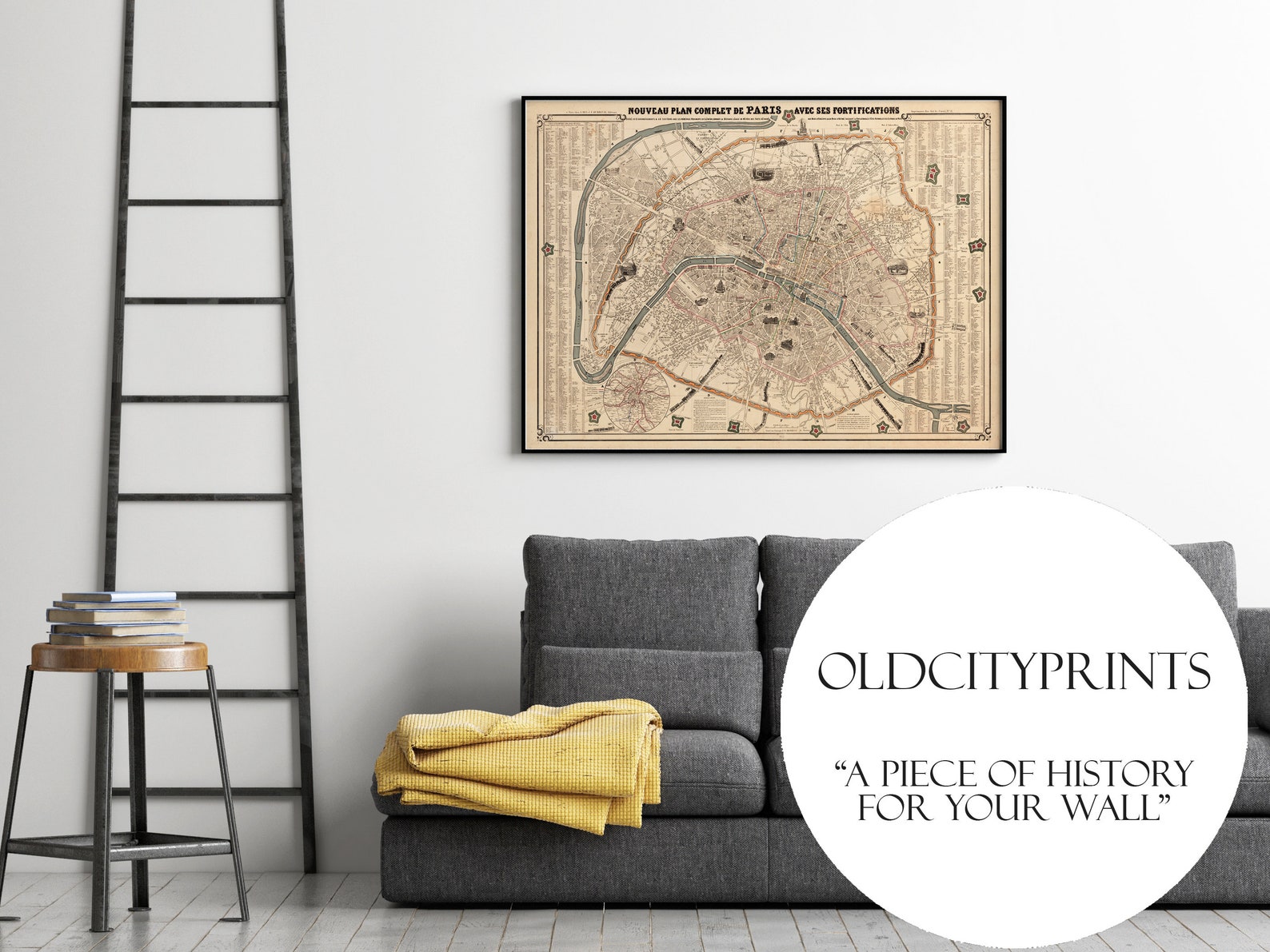 Old Map of Montgomery Alabama 1950 Vintage Map Vintage Poster Wall Art ...