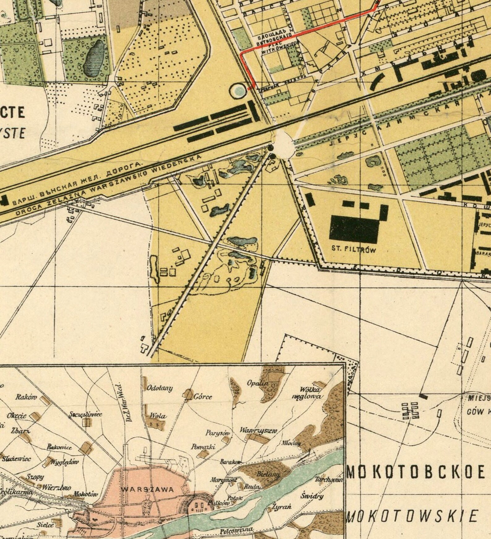 Old Map of Warsaw 1885 Poland Vintage Map Vintage Poster Wall Art Print ...
