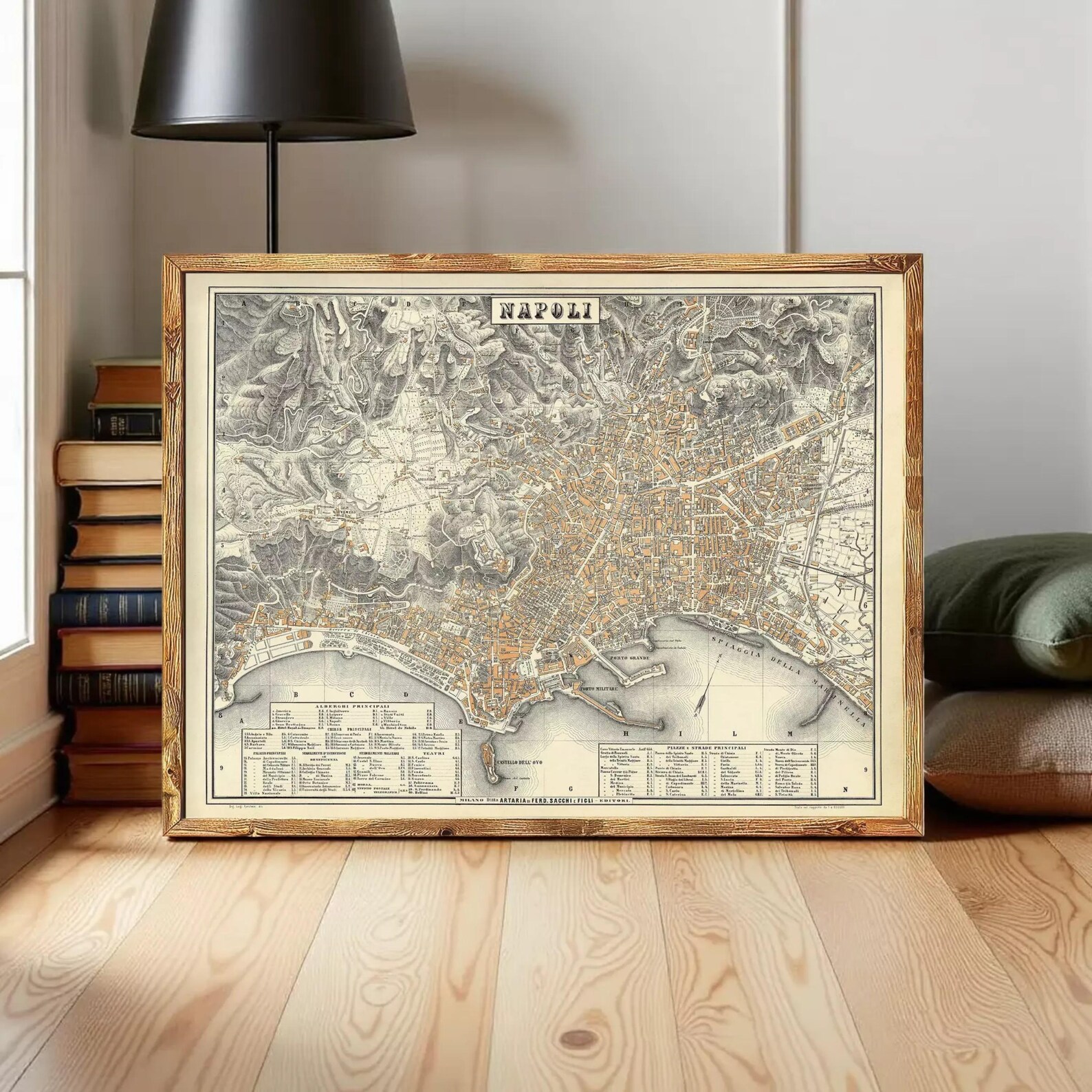 Old Map of Napoli Italy 1880 Naples Vintage Map | Wall Map Print - Etsy UK