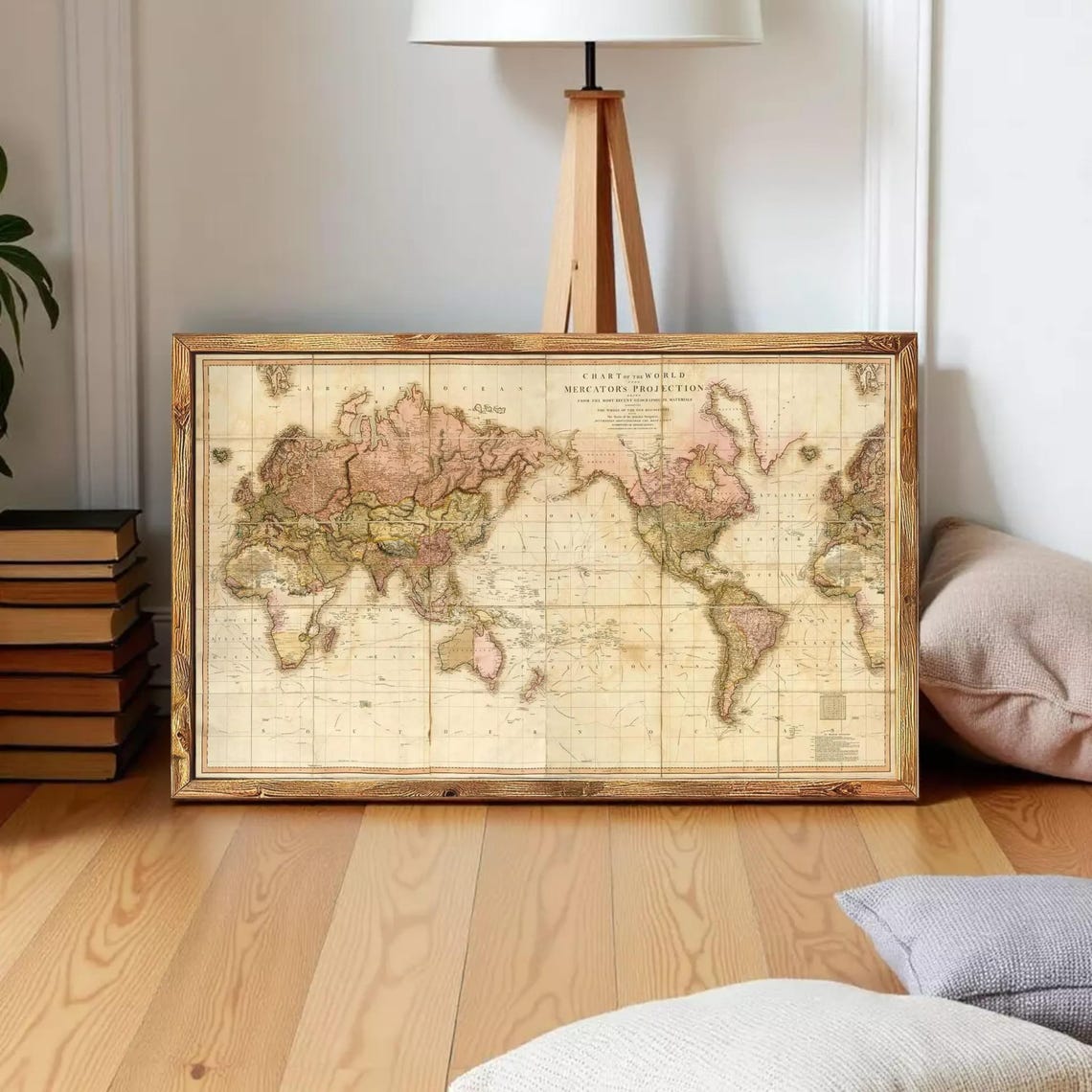 Old World Map in 1819 Antique World Map | Vintage World Map Wall Map - Etsy