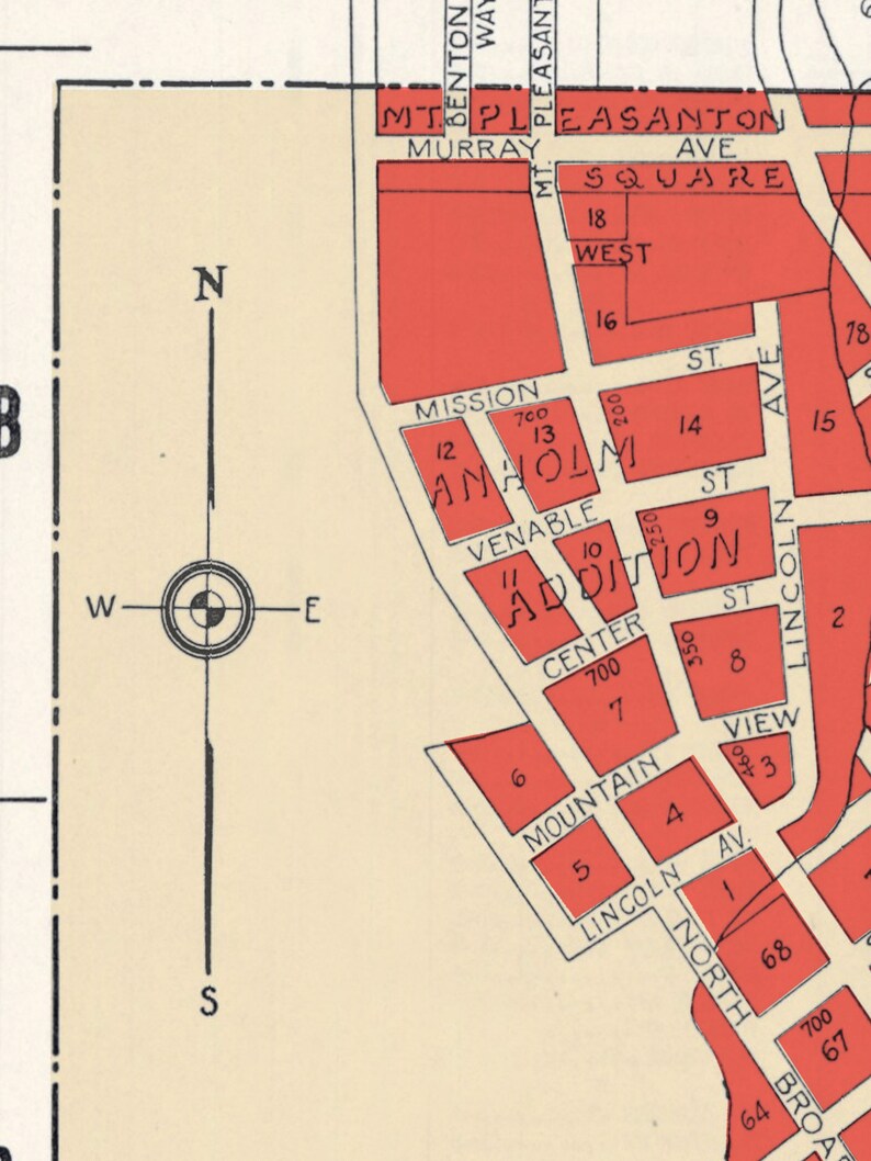 Old Map of San Luis Obispo 1920 California Vintage Map - Etsy