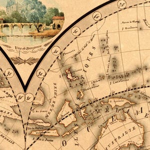 Old Map of the World 1839 Old Map of the World | World Map Gift World ...