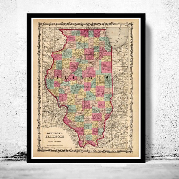 Illinois Poster - Etsy