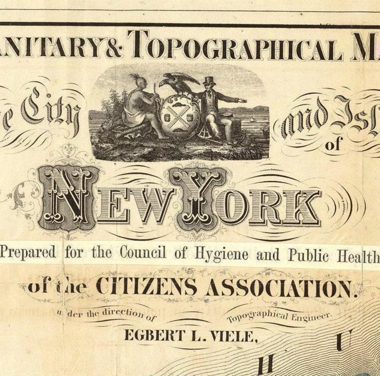 Old Map of New York 1865 Manhattan Vintage Map | Wall Map Print - Etsy