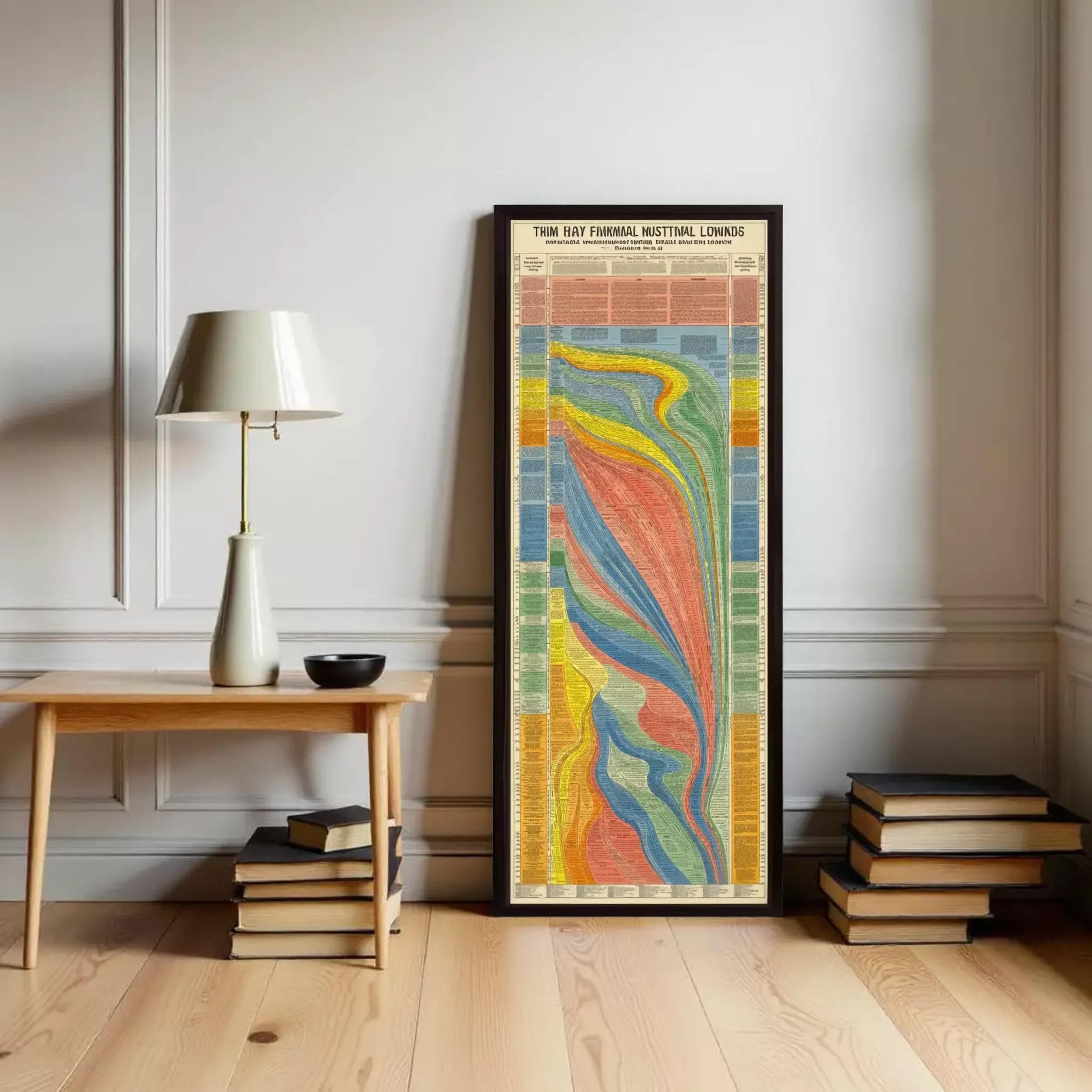 Visual Timeline History: Histomap of Evolution | Timeline Print Wall ...