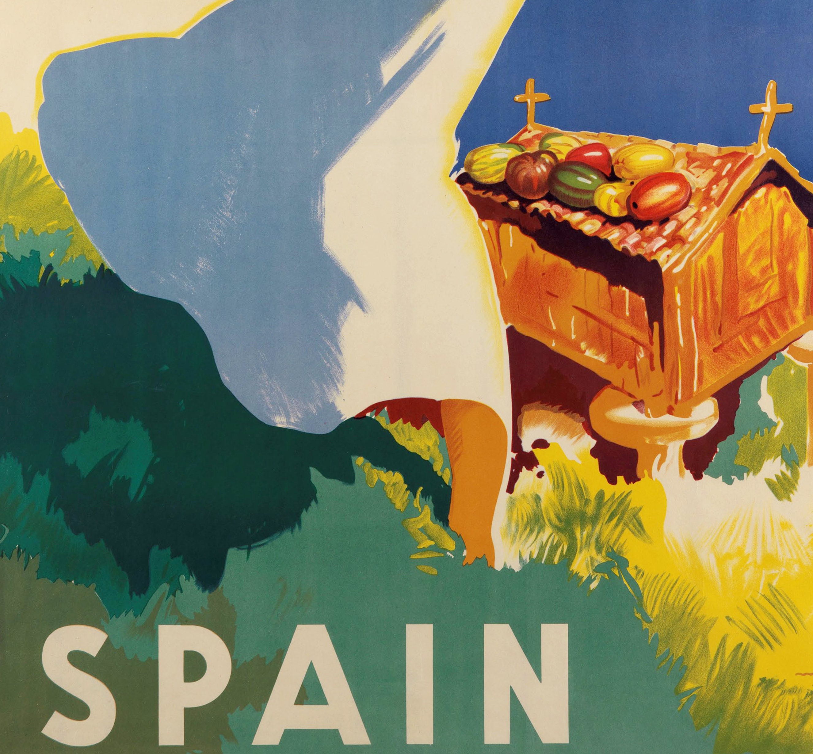 Vintage Poster of Spain Travel Poster Tourism 1941 Vintage | Etsy