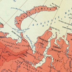 Old Map of Soviet Union CCCP USSR Map Vintage Poster Wall Art Print ...