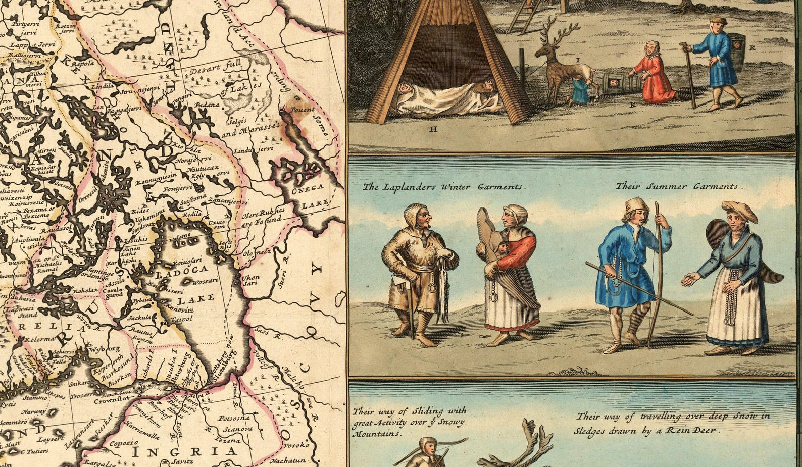 Old Map of Sweden and Denmark 1720 Vintage Map | Wall Map Print - Etsy