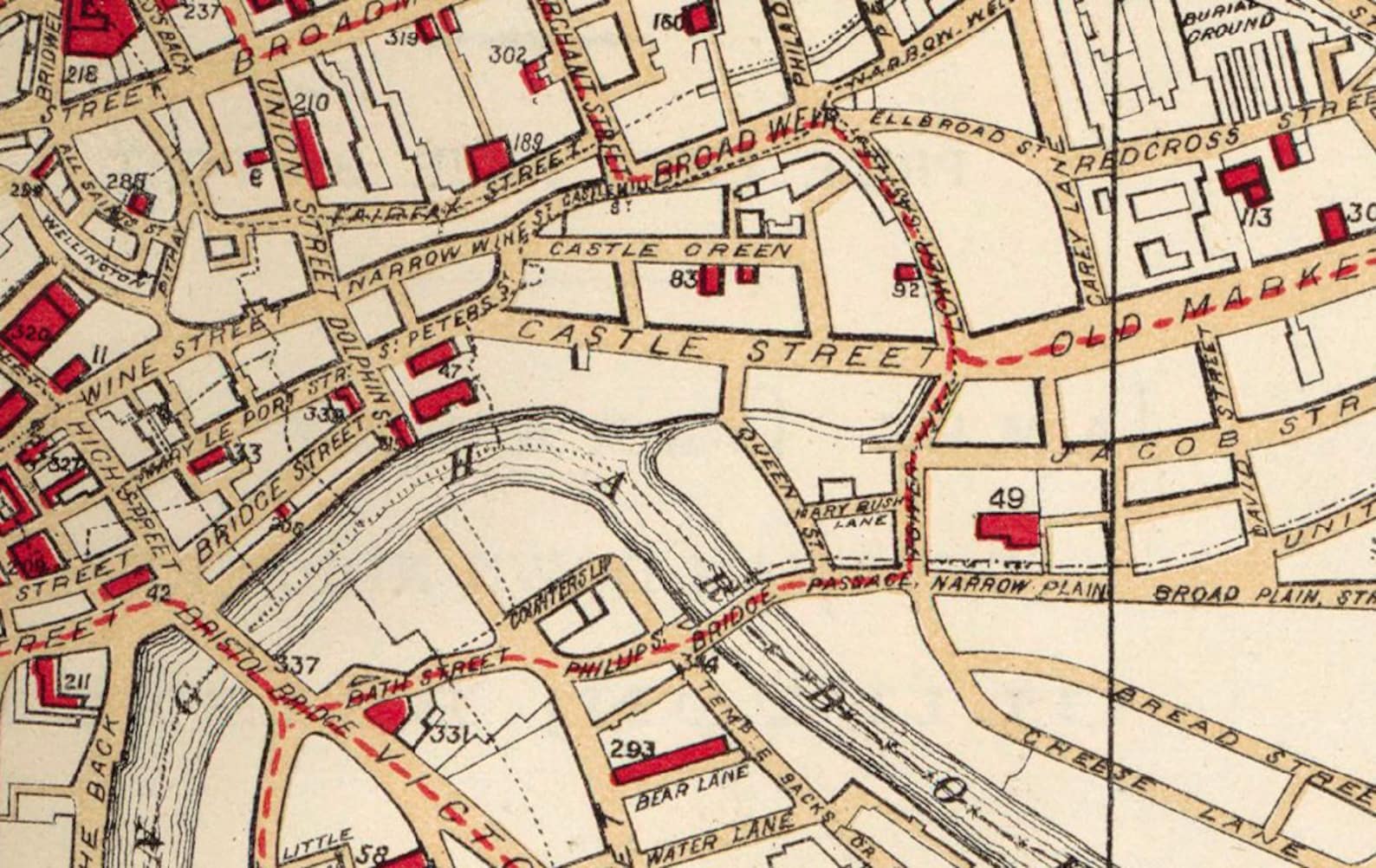 Old Map of Bristol UK 1890 Vintage Poster Wall Art Print - Etsy