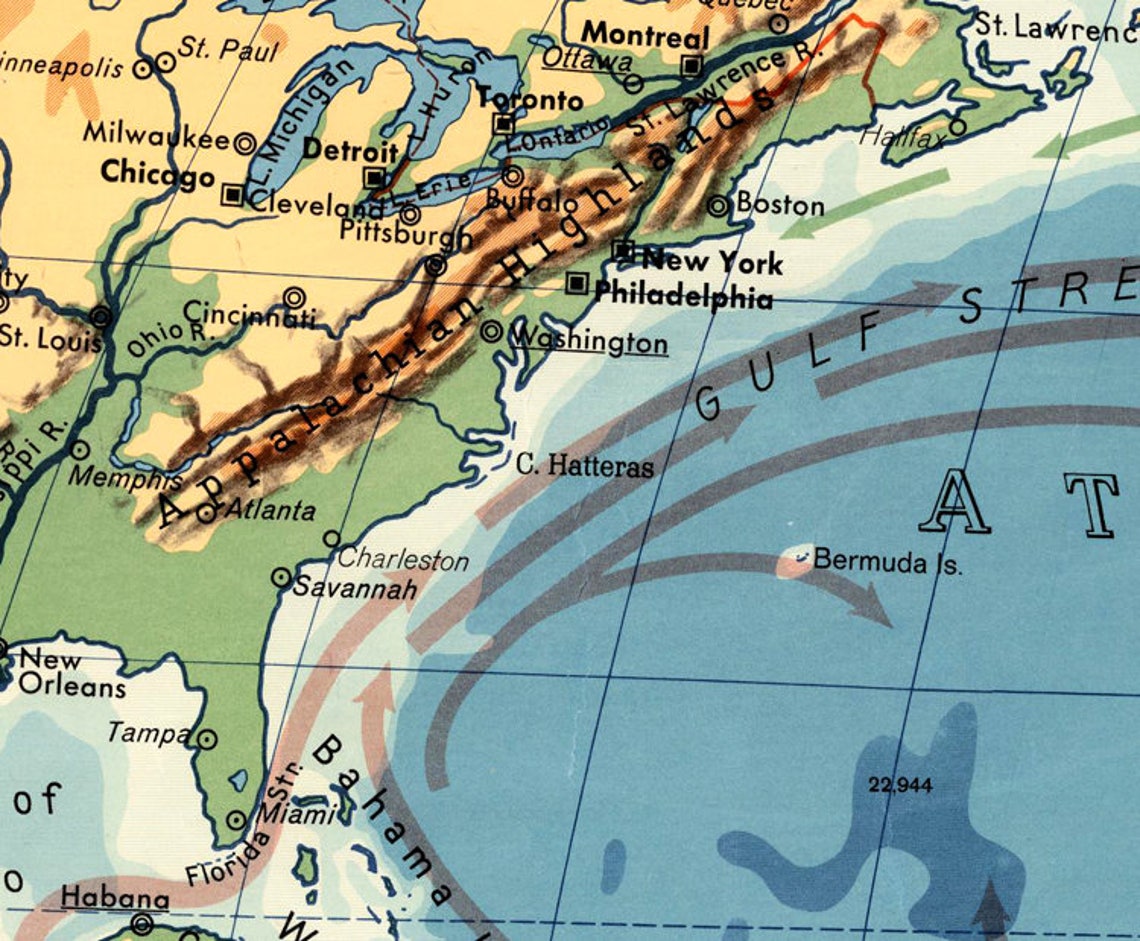 Great World Map Vintage Atlas Mercator Projection Vintage Map - Etsy