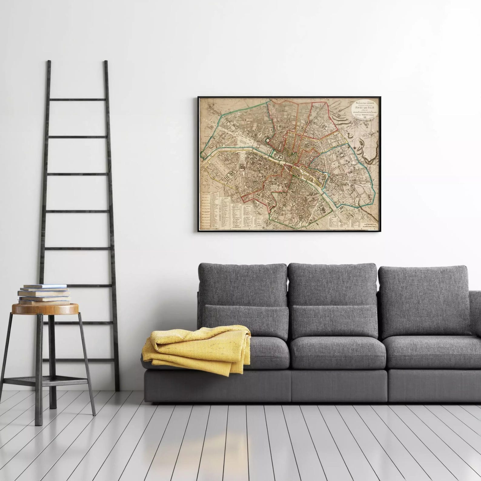 Old Map of Paris 1832 France Vintage Paris Map | Wall Map Print - Etsy