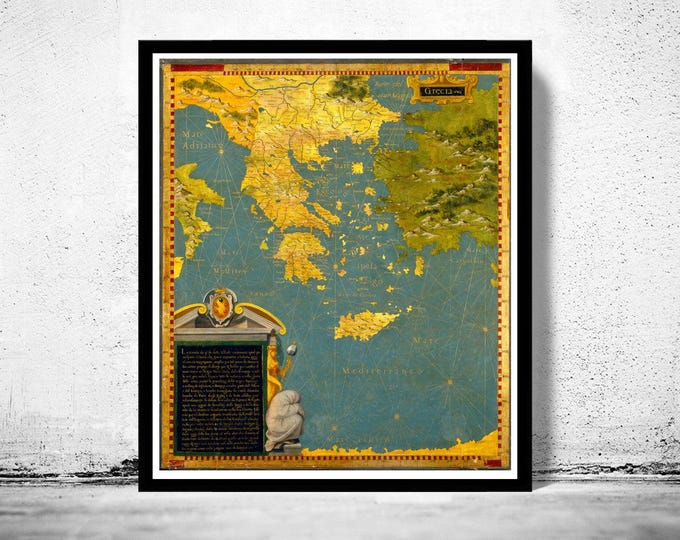 Poster, Many Sizes Available; Cia Map of Greece, Administrative ...