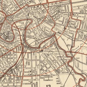 Old Map of Cleveland and Suburbs 1882 Vintage Map | Vintage Poster Wall ...