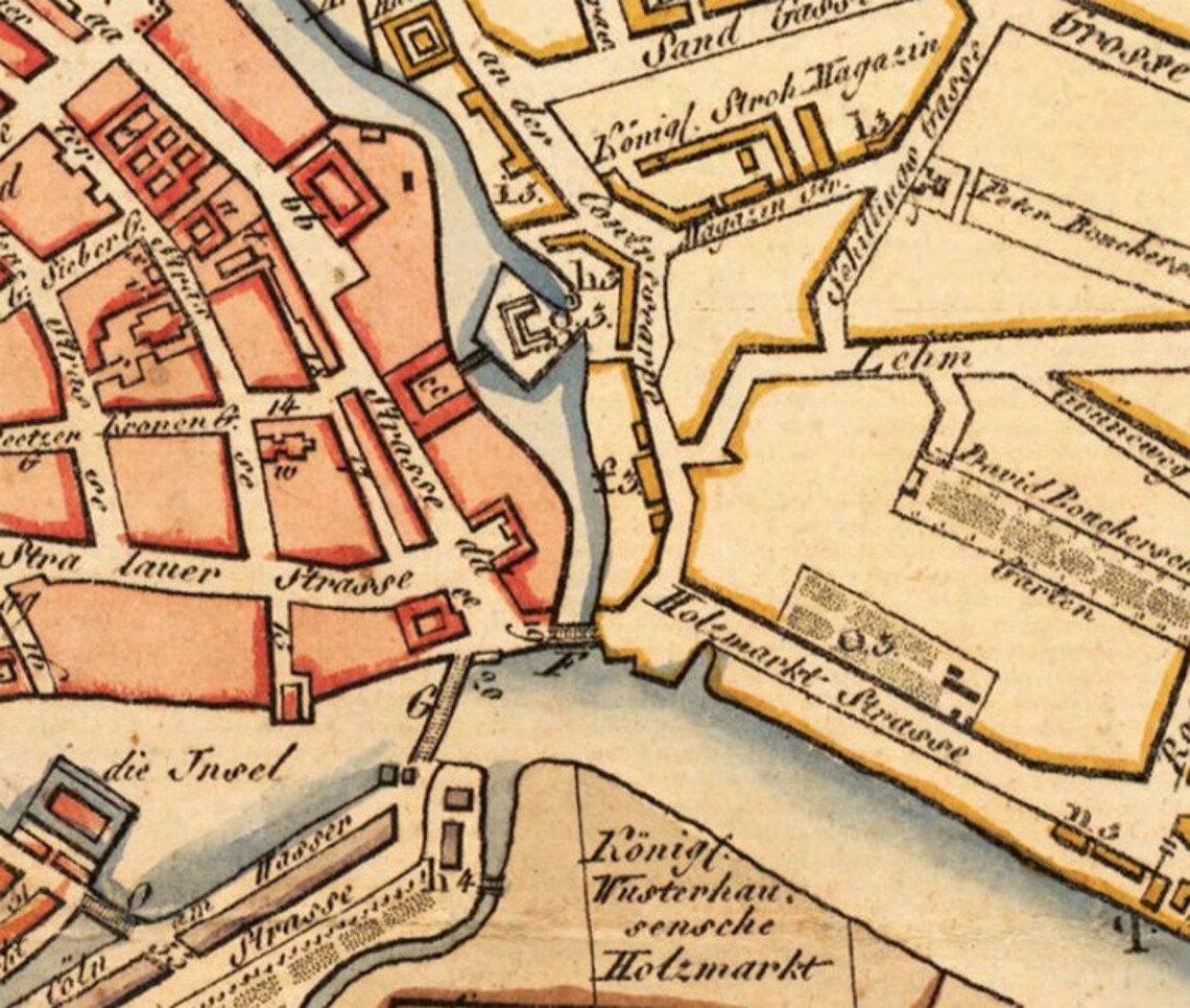 Old Map of Berlin Germany 1805 Vintage Map Vintage Poster - Etsy