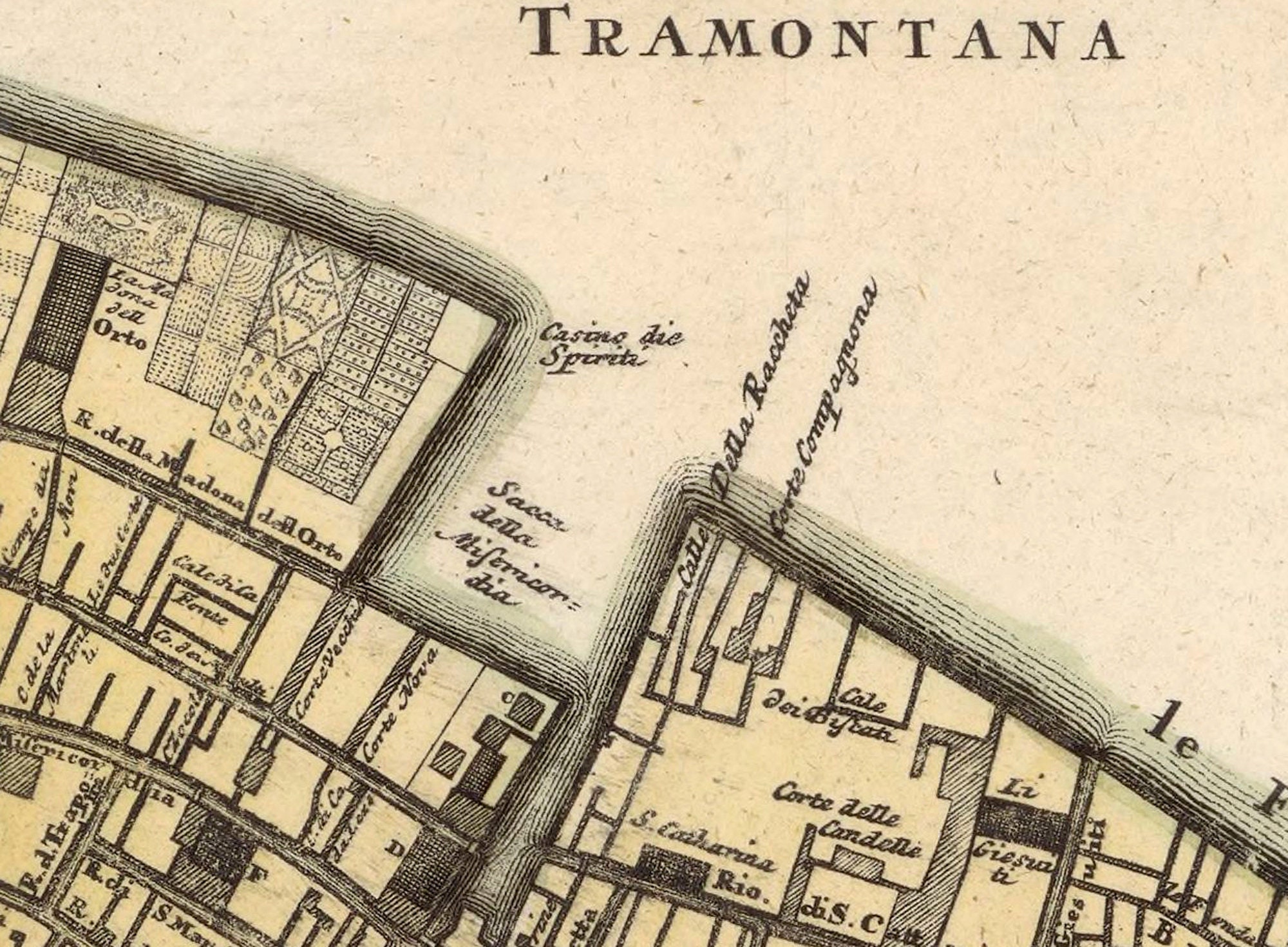 Old Map of Venice 1729 Vintage Map Vintage Poster Wall Art | Etsy