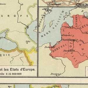 Old Map of Lithuania 1920 Vintage Map | Vintage Poster Wall Art Print ...