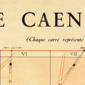 Old Map of Caen France 1930 Vintage Map | Vintage Poster Wall Art Print ...