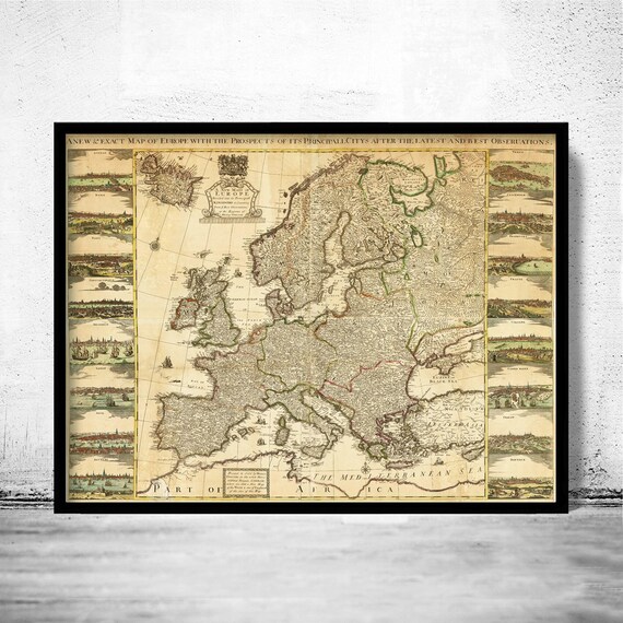 Giant Map Of Europe Wall Map Magnetic Marking Board: Europe