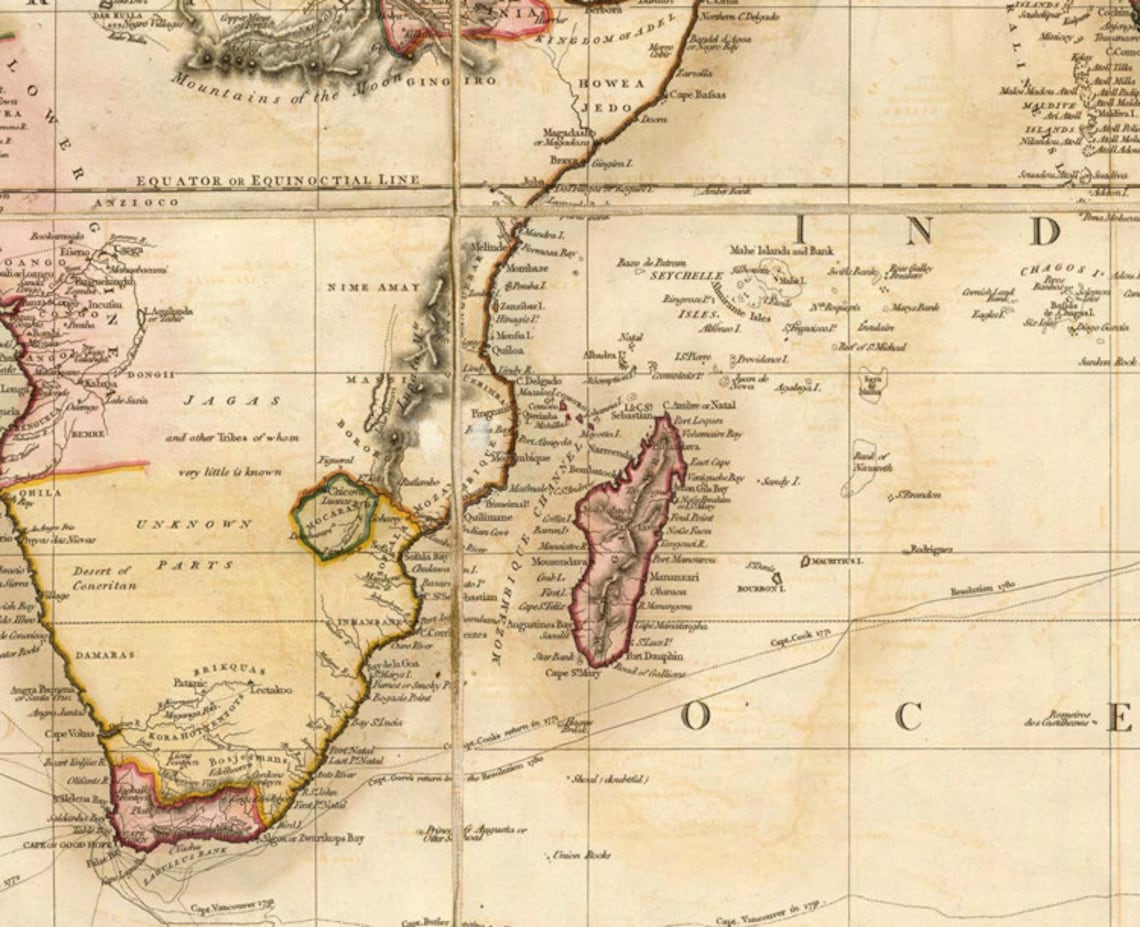 Old World Map in 1819 Antique World Map Vintage Poster Wall - Etsy