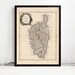 Vintage Map of Ireland 1640 Beautiful Old Map of Ireland | Vintage Map ...