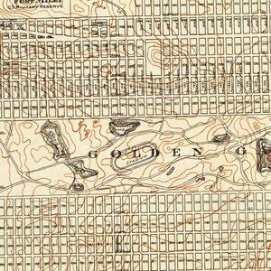 Old Map of San Francisco 1929 Vintage Map | Vintage Poster Wall Art ...