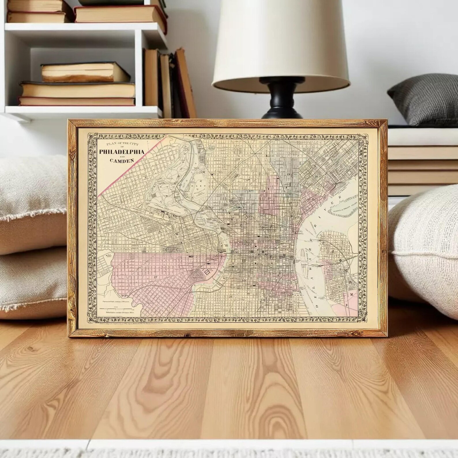 Old Map of Philadelphia 1880 Vintage Map | Wall Map Print - Etsy