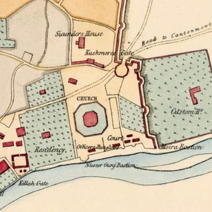 Old Map of Delhi India 1857 Vintage Map Vintage Poster Wall Art Print ...