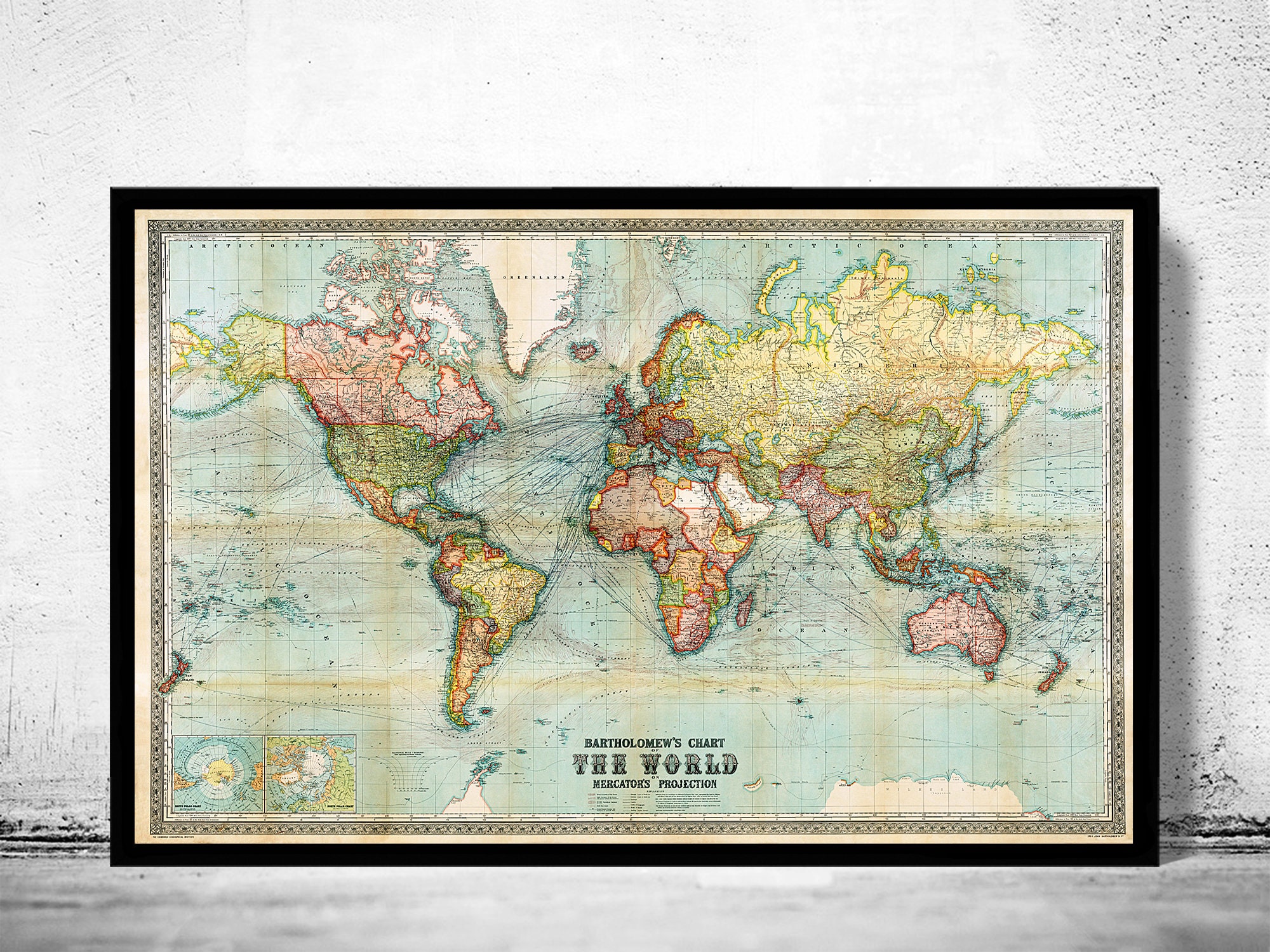 Beautiful World Map Poster