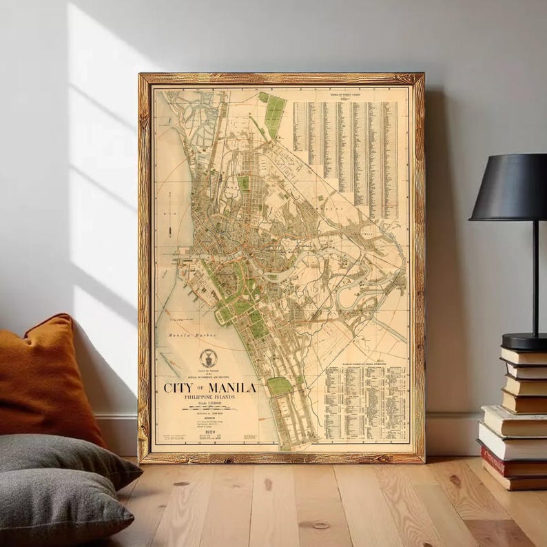 Old Map of Manila Philippines 1920 Vintage Map | Wall Map Print - Etsy ...