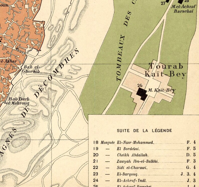 Old Map of Cairo 1886 Egypt Vintage Map Vintage Poster Wall - Etsy