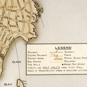 Old Map of Greater Victoria British Columbia Canada 1921 Victoria BC ...