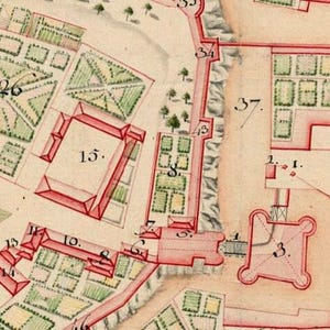 Beautiful Old Map of Caen France 1754 Beautiful Old Map | Wall Map ...