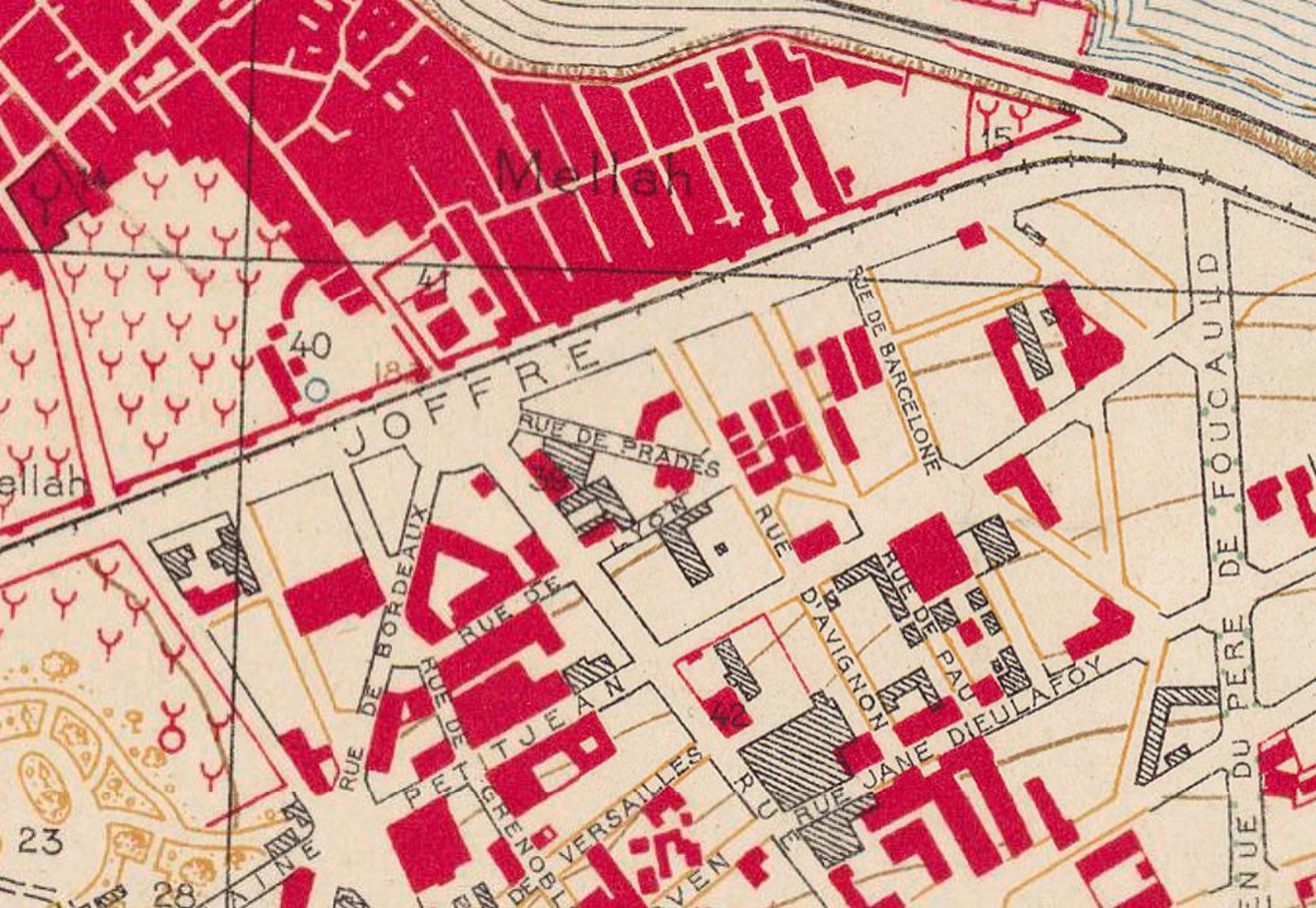 Old Map of Rabat 1924 Vintage Map Vintage Poster Wall Art - Etsy