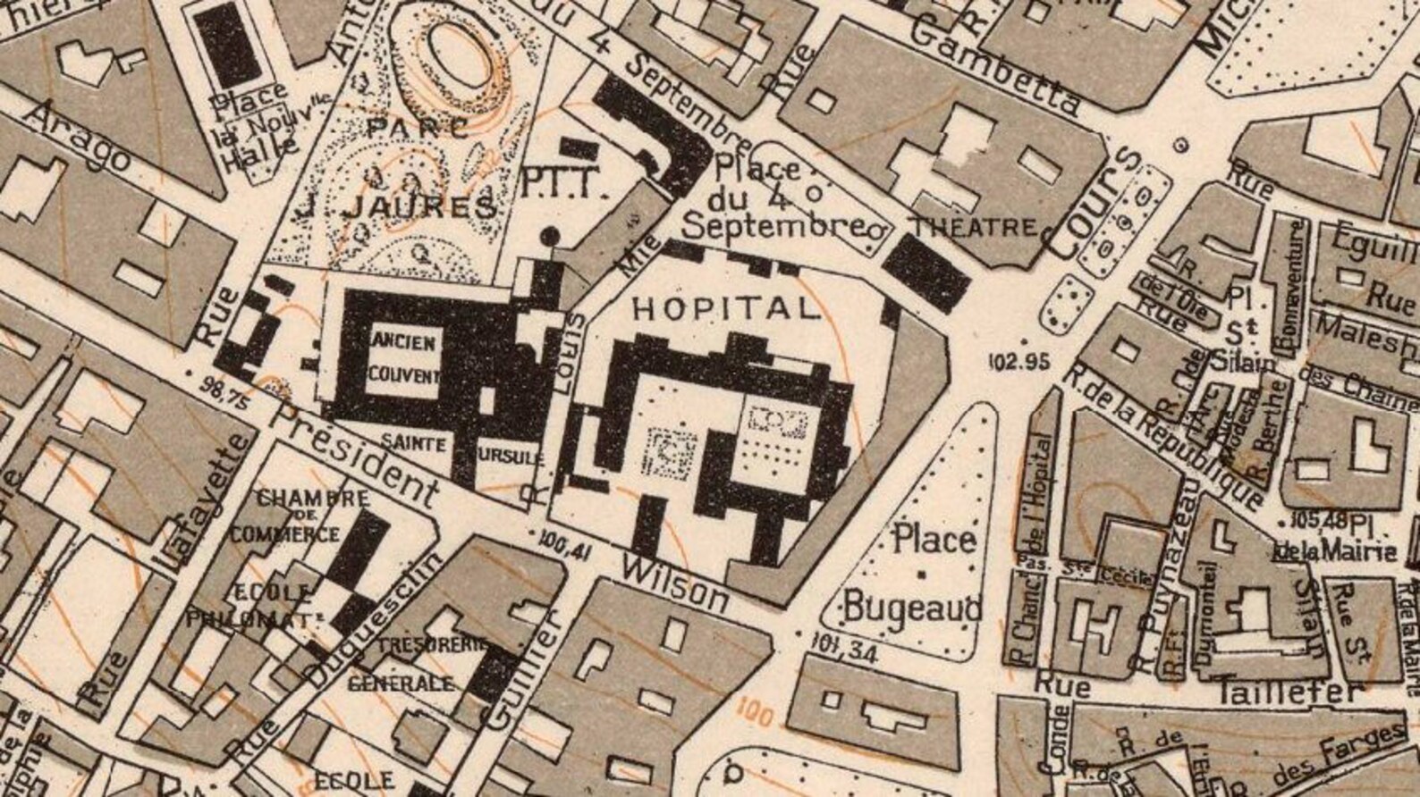 Old Map of Perigueux France Antique Map Vintage Poster Wall - Etsy