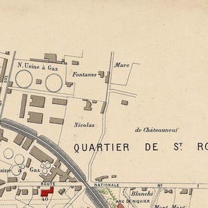 Old Map of Nice France 1882 Vintage Map | Vintage Map Wall Art Print ...