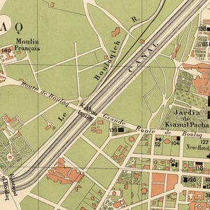 Old Map of Cairo 1886 Egypt Vintage Map | Vintage Poster Wall Art Print ...