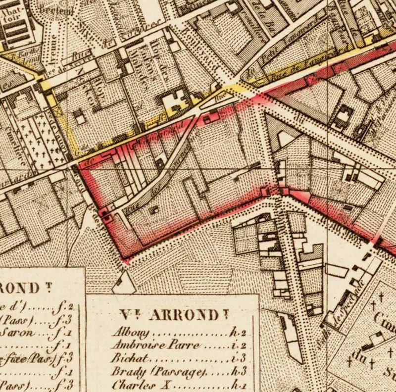 Old Map of Paris 1832 France Vintage Paris Map | Wall Map Print - Etsy