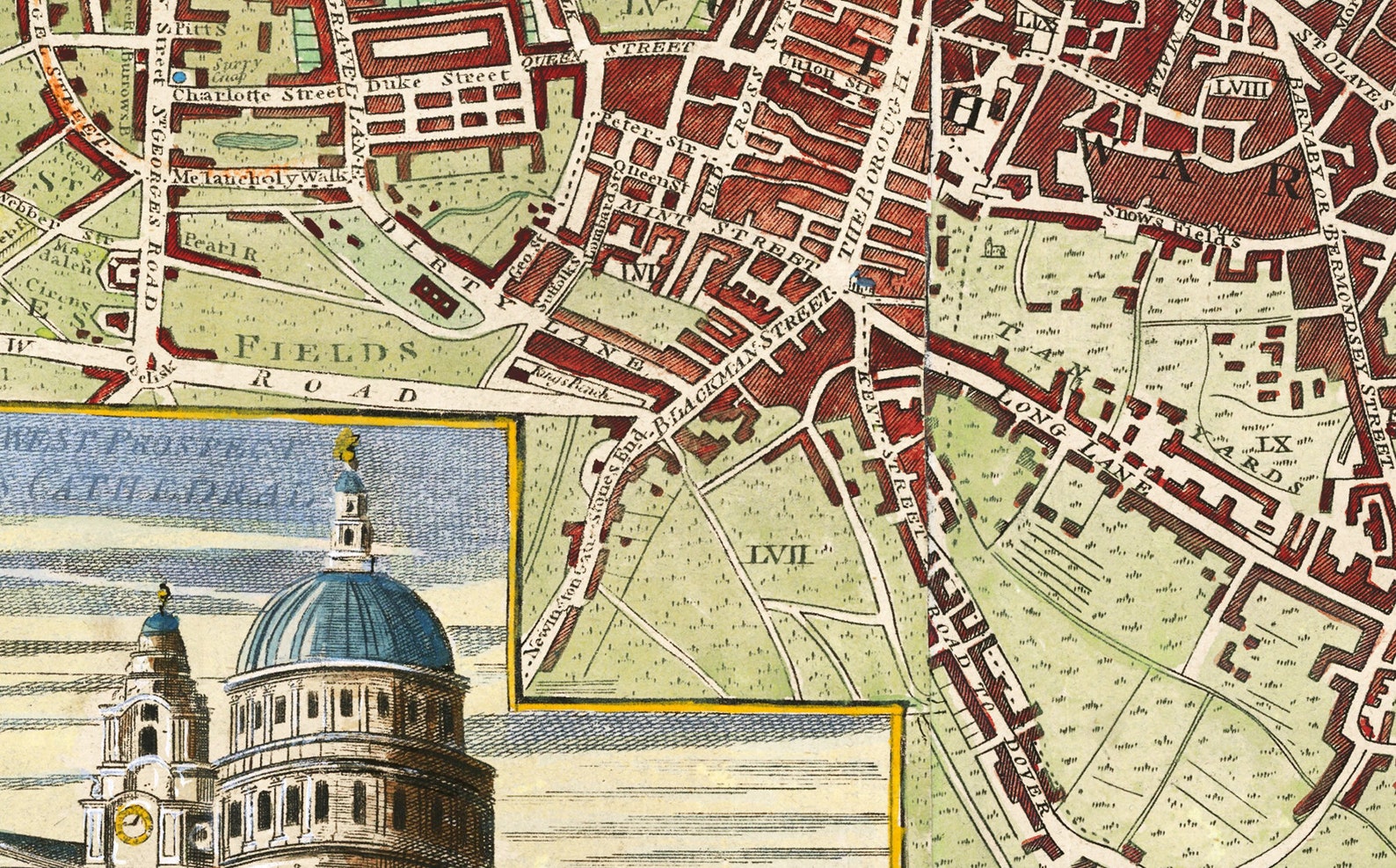 Old Map of London Map 1800 Vintage Map of London Vintage | Etsy