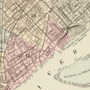 Old Map of Philadelphia 1880 Vintage Map | Vintage Poster Wall Art ...