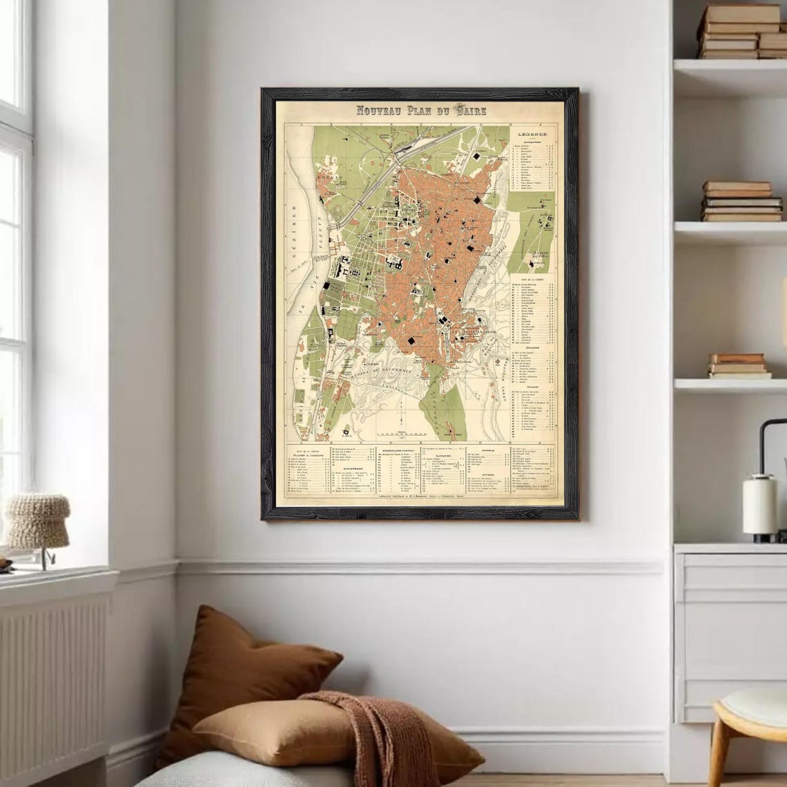 Old Map of Cairo 1886 Egypt Vintage Map | Wall Map Print - Etsy