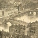 Old Dublin Panoramic View Ireland 1890 Vintage Poster Wall Art Print ...