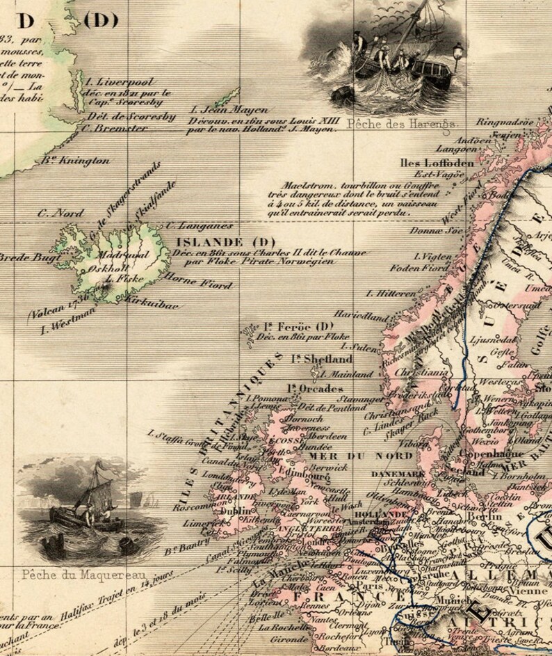 Old World Map 1853 Mercator Projection Vintage Map Vintage - Etsy