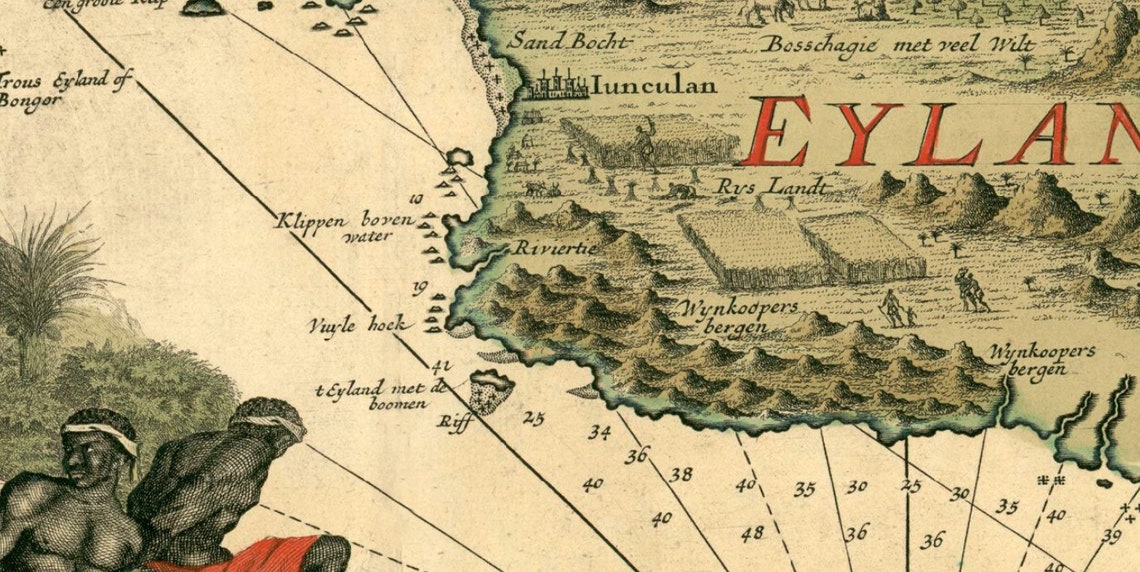 Old Map of Java and Madura Islands Indonesia 1730 Vintage - Etsy