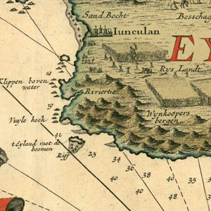Old Map of Java and Madura Islands Indonesia 1730 Vintage Map | Vintage ...
