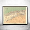 Old Map of Açores Azores Islands 1899, Portuguese Map Vintage Poster ...