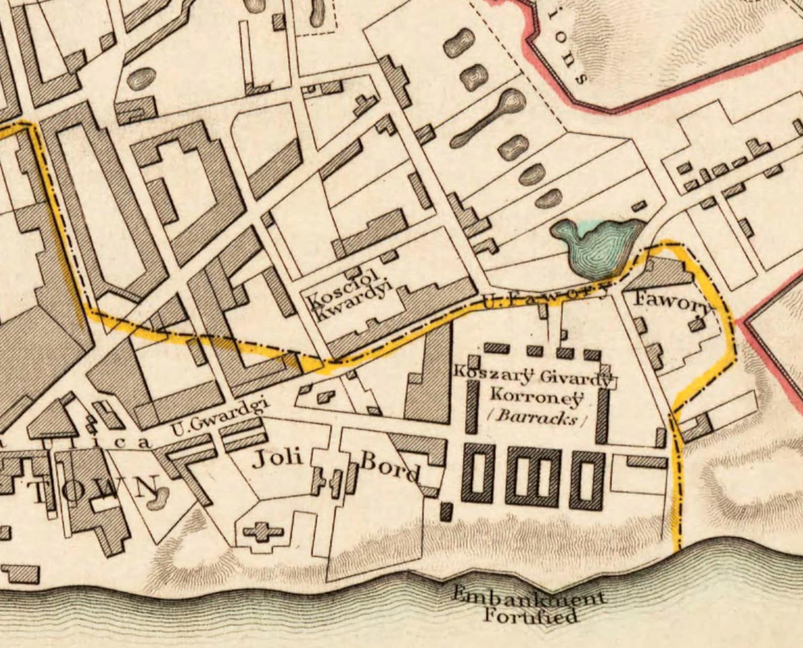 Old Map of Warsaw 1831 Poland Vintage Map Vintage Poster - Etsy