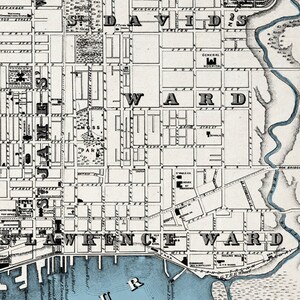 Old Map of Toronto Ontario Canada 1873 Vintage Map Toronto | Vintage ...