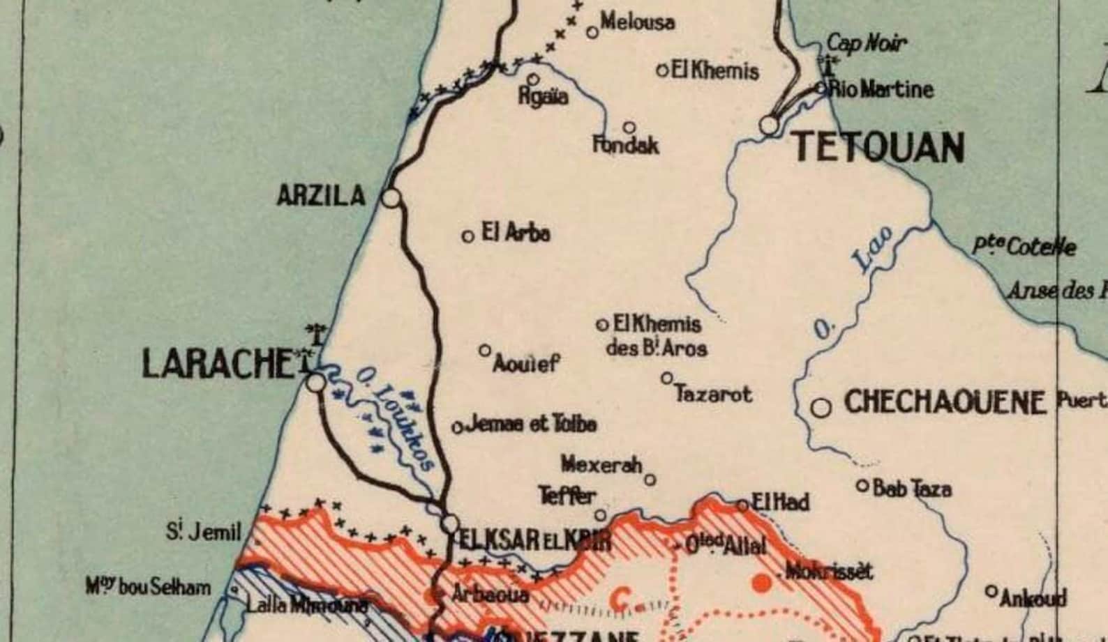 Vintage Old Map of Morocco Le Maroc 1937 Vintage Map | Wall Map Print ...