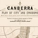 Old Map of Canberra City Australia 1918 Vintage Map Vintage Poster Wall ...