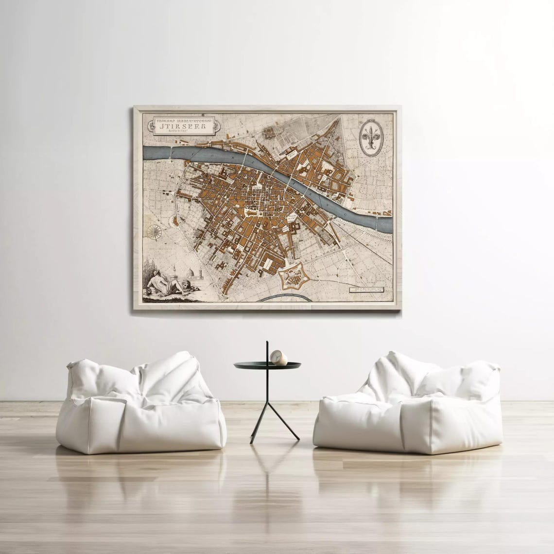 Old Map of Florence Firenze 1847 Antique Florence Map | Wall Map Print ...